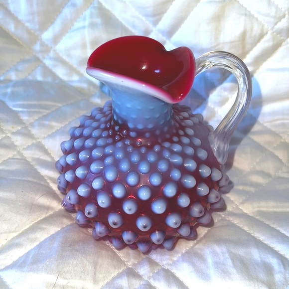 Fenton | Accents | Fenton Cranberry Hobnob Opalescent Cruet | Poshmark